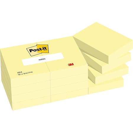 1200 Feuilles Postite Couleur Notes Autocollantes 50mm x 38mm Nota Bene ...