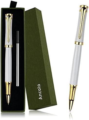 Amazon.com: Ancolo Elegant Pen Set Black Rollerball Ink– Luxury Writing ...