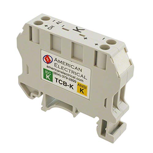 American Electrical, Inc. TCB-K, Terminal Block; Type K; 10.7 mm W x 51 ...