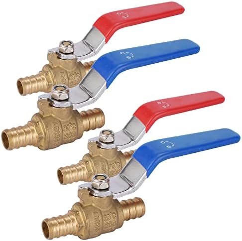 Amazon.com: GUOFIS 10 Pack 3/4 Inch PEX Shut Off Valve,1/4 Inch Turn ...