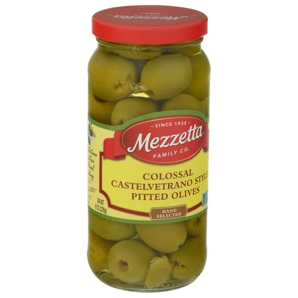 Amazon.com : Mezzetta Olives, Pitted, Colossal Castelvetrano Style, 8 ...
