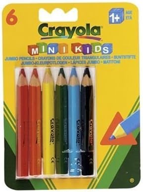 Crayola - 6 Mini Kids Triangular Pencils : Amazon.co.uk: Toys & Games