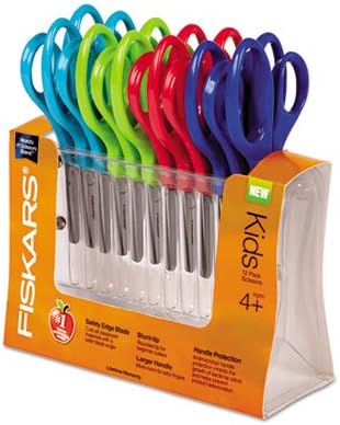 Amazon.com : Fiskars Scissors For Kids - Scissors , Class Pack of 12 ...