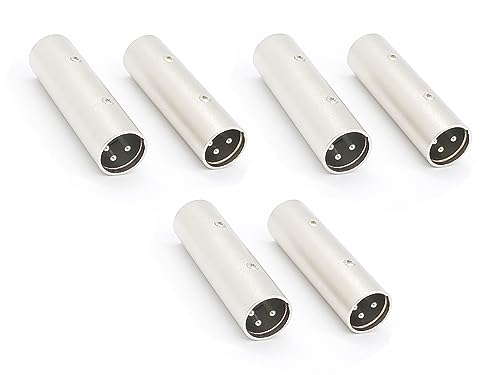 Snapklik.com : DMX Connector, 3-Pin DMX Adapter Silver, 3 Pin Male To 3 ...