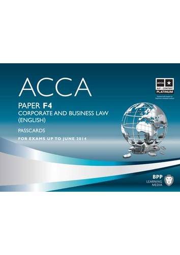 Buy ACCA F4 Corporate and Business Law (English) ACCA - F4 Corporate ...