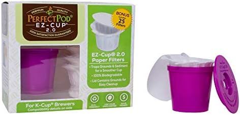 Amazon.com: Perfect Pod EZ-Cup 2.0 Disposable Paper Coffee Filters for ...