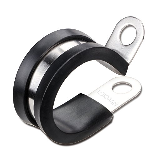 Snapklik.com : Lokman 12 Pack Stainless Steel Cable Clamp, Pipe & Metal ...