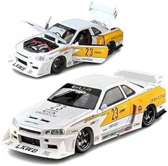 TOYRENTTO 1:24 Nissan Skyline GT-R R34 Diecast Model Car – Liberty Walk ...