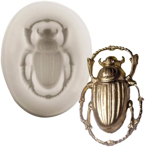 Amazon.com: 3D Scarab Beetle Insect Silicone Mold for DIY Cupcake Cake ...