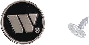 Men's Metal Bachelor Buttons for Suspenders (4 Packs), Silver and Black ...