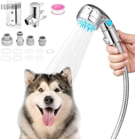 Amazon.com: Dog Shower Attachment - Kit Pet Washing - Hose Grooming ...