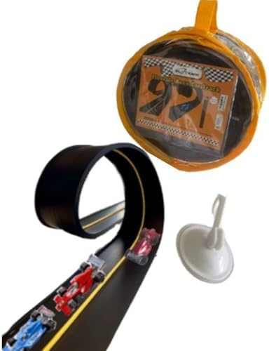 FLXTRACK Flexible Race Car Track Set, with Pressure Suction Cup, 2 ...