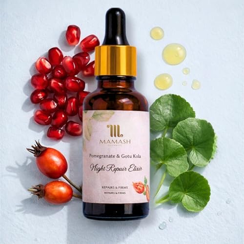 Mamash Organics Pomegranate & Gotu Kola Night Repair Elixir Face Oil ...