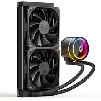 upHere ARGB Liquid Cooling System, CPU Water Cooler w/ 2500 RPM High ...