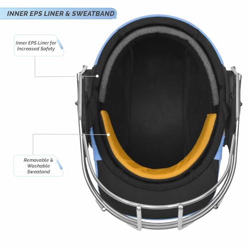 DSC Scud LITE Titanium Premium Cricket Helmet for Mens with Neck Guard ...