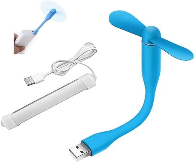 BLAXSTOC 2Y5 Portable Mini USB Dragon Fan with 2 Leaf Connect with ...