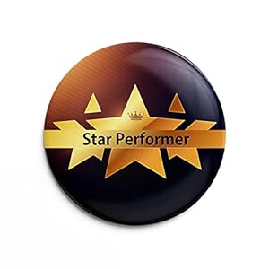 The Midle Skool Star Performer Badges for Employee (Pack of 1, 58 mm ...