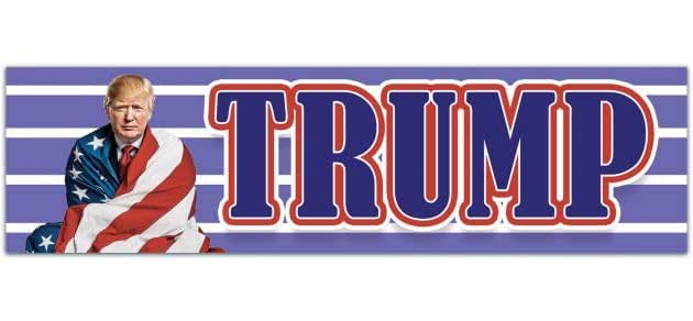 Amazon.com: Trump Flag Car Decal | Trump Car Decal | MAGA Bumper ...
