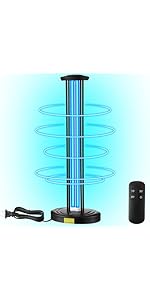 Amazon.com: Qualirey 100W UV Light Sanitizer, Ozone Free, Safe for Children & Pets, 3 Timer ...