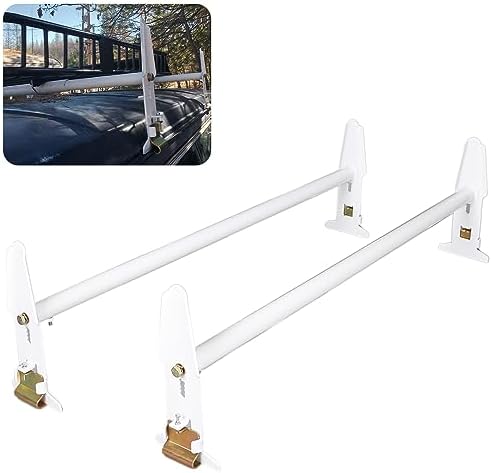 Amazon.com: ECOTRIC 77" Adjustable Van Roof Ladder Racks 500LBS 2 Bars ...