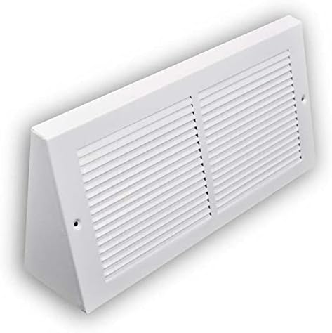 3.5 inch Depth Stamped Steel Triangular Baseboard Grill - 14 x 06 Duct ...