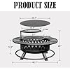 Amazon.com : 42 Inch Fire Pit with 2 Grills, Large Outdoor Firepits for ...