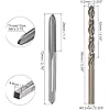 uxcell Tap & Bit Sets, M6 x 0.75 H2 Straight Flute Machine Thread ...