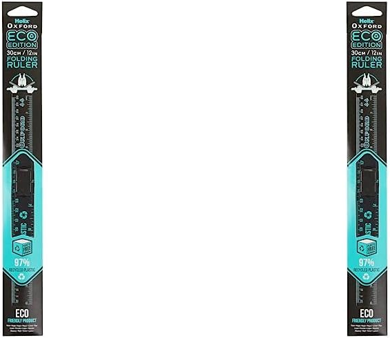 Helix Oxford Eco 30cm Folding Ruler - Blue (Pack of 2) : Amazon.co.uk ...
