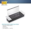MX Cable Cubby FLIP UP Box with 2 Universal Power Sockets LAN Wire/RJ45 ...