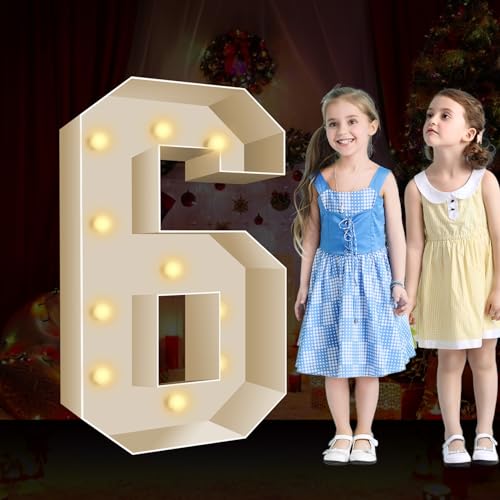 Snapklik.com : 4FT Marquee Light Up Numbers, Marquee Numbers Pre-Cut ...