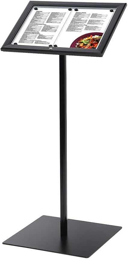 Display Boards Direct Outdoor Freestanding Lockable Menu Stand Black ...