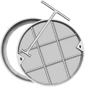 Amazon.com: 1 2 3 Packs Invisible Manhole Cover with Lifting Hook ...
