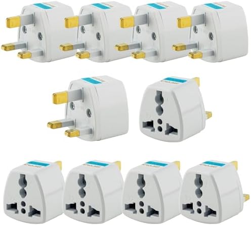 Hi-PLASST India to UK Converter Plug (Pack of 10) London Travel Adapter ...