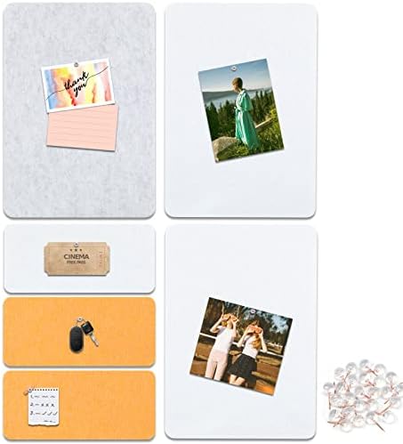 Cork Notice Boards for Office 8 Pack, HENMI DIY Pinboard Corkboard Self ...