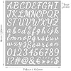 Amazon.com: 760 Pieces 10 Sheets White Letters Stickers,1 Inch Self ...