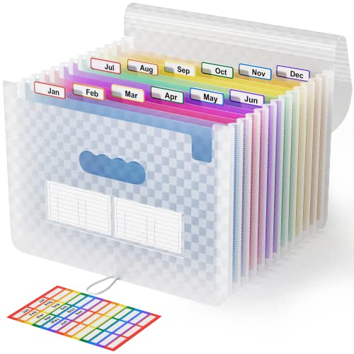 Snapklik.com : ABC Life 12 Pockets Accordion File Organizer Expanding ...