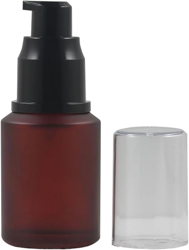 Amazon.com: 1PCS 30ml/1oz Empty Refill Frosted Rose Red Glass Cream ...