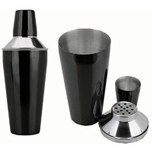 Buy Dynore Stainless Steel Black Color Cocktail Shaker 750 Ml Online at ...