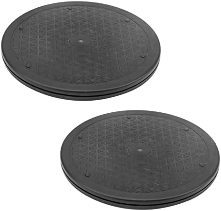 MUKCHAP 2 Pack 10 Inch Rotating Swivel Stand Turntable, 360 Degree ...