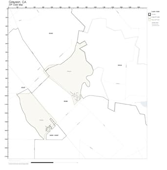 ZIP Code Wall Map of Grayson, CA ZIP Code Map Not Laminated: Amazon.com ...