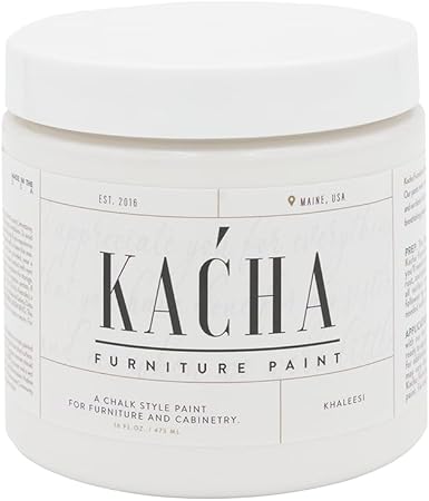Amazon.com: Kacha Furniture Paint | White Chalk Style Paint for ...