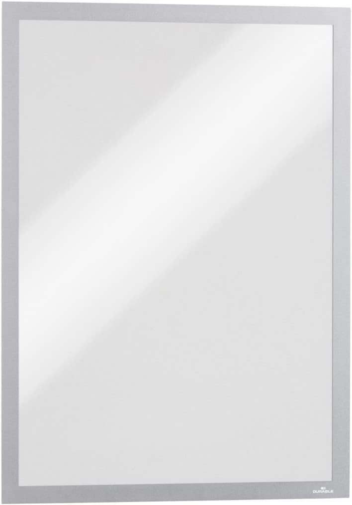 Durable DURAFRAME Magnetic Frame | A3 Format In Silver | Pack of 5 ...
