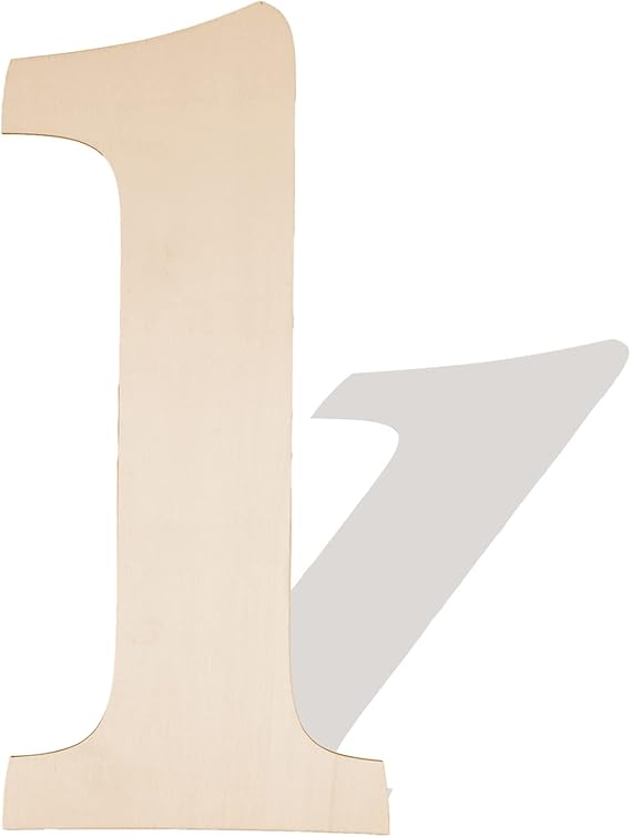 Amazon.com: 14 Inch Large Wooden Numbers, Blank Unfinished Wooden ...
