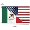 Amazon.com : 3×5 FT USA Mexico Friendship Flag, Large 150D America ...