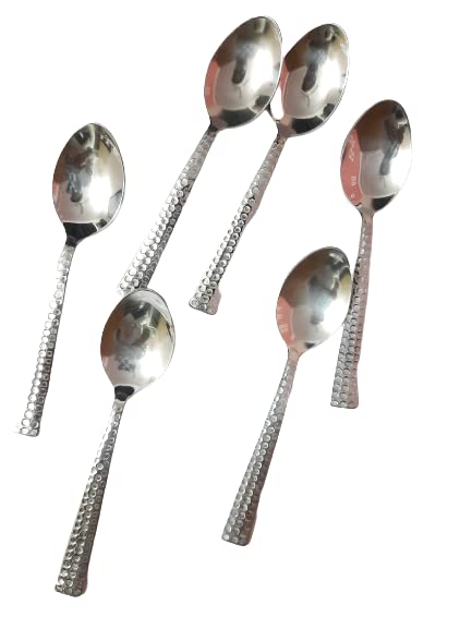 Buy Stainless Steel Table Spoon/Cutlery Spoon/Table Ware Set of 6 Pcs ...