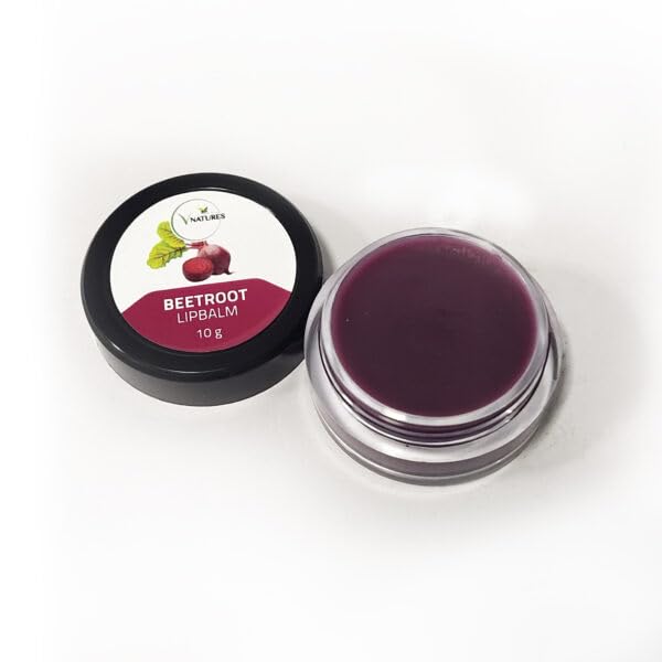 Buy V NATURES Beetroot Lip Balm with Beetroot Extracts, Olive Oil, Shea ...