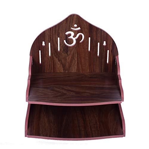 Buy VJ Sons Wooden Wall Mounted Hanging Puja Temple Wood God Stand for ...