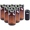 Amazon.com: Burp Lids 6 Pack 32oz Amber Jars Curing Kit With AUTO PUMP ...