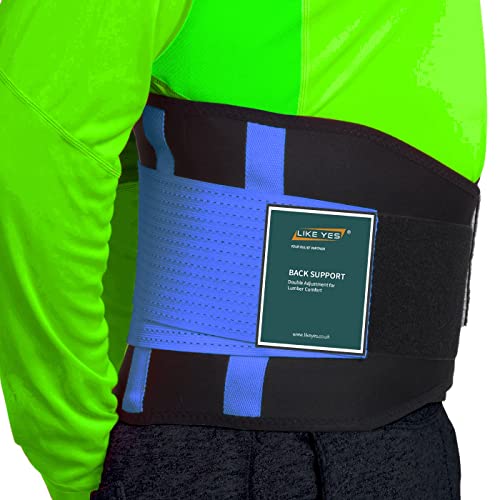 LIKEYES Back Brace for Lower Back Pain Relief - Back Support Belt for ...