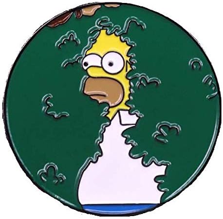 Amazon.com: Homer Cartoon Backing into Bush Hedge Disappear Awkward ...
